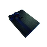 China Bowknot Custom Size Paper Hard Cardboard Gift Packaging Box With Lids And Foam Insert for sale