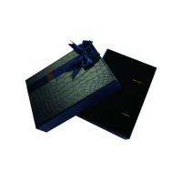 China Bowknot Custom Size Paper Hard Cardboard Gift Packaging Box With Lids And Foam Insert for sale