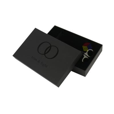 China Custom Rigid Cardboard Gift Packaging Box with Lid Glossy Logo 2 Piece Eco Friendly for sale