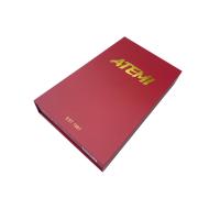 China Custom Gold Stamping Logo Magnetic Close Paddle Rackets Box Packaging With Foam Insert for sale