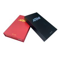 China Custom Gold Stamping Logo Magnetic Close Paddle Rackets Box Packaging With Foam Insert for sale
