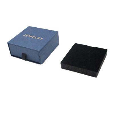 China Small Custom Logo Drawer Gift Packaging Personalized Jewelry Boxes With Velvet Foam Insert for sale
