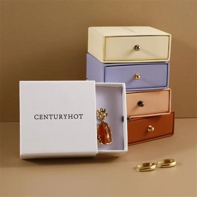 China Custom Recycled Cardboard Slide Out Paper Jewellery Box for Ring Earring Bracelet Gift 1200gsm for sale