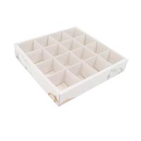 China Custom Luxury Paper Gift Food Candy Chocolate Bonbon Boxes Packaging with Clear Window 157gsm Coated Paper for sale