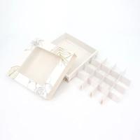 China Custom Luxury Paper Gift Food Candy Chocolate Bonbon Boxes Packaging with Clear Window 157gsm Coated Paper for sale