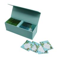 China Custom Rigid Cardboard Magnetic Flip Tea Bag Gift Box with Divider 1200gsm for sale