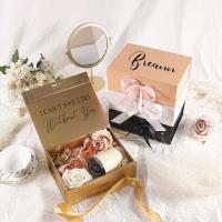 China Custom Rigid Magnetic Ribbon Closure Gift Box for Underwear Lingerie Clothing Packaging Eco Friendly for sale