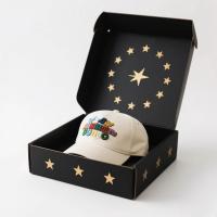 China Custom Corrugated Cardboard Baseball Cap Gift Box Packaging Eco Friendly Biodegradable for sale