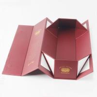 China Custom Logo Rigid Paper Cardboard Magnetic Folding Close Single Wine Box Packaging Bottle Luxury for sale