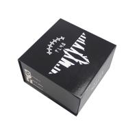 China Wholesale Custom Logo Black Magnetic Gift Packaging Folding Hat Box Rigid Cardboard 100% Eco-Friendly for sale