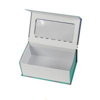 China Custom Magnetic Close Paper Gift Box 3 Set Socks Packaging with Clear PVC Window for Christmas for sale