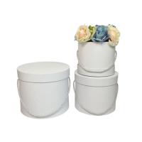 China Custom Round Cylinder Flower Box Packaging with Handle - 100% Eco-Friendly Materials & 10-Day Production for sale