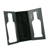 China Luxury Premium Hard Cardboard Custom Logo Magnetic Wine Gift Box Packaging With Window for sale
