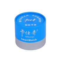 China Wholesale Custom Cardboard Paper Round Tube Watch Box with Foam Tray and Logo for sale