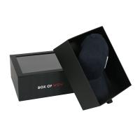 China Luxury Hard Cardboard Pull Out Sliding Drawer Custom Hat Boxes Packaging With Clear Window for sale