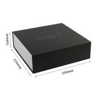 China Custom Size Matte Lamination Luxury Apparel Packaging Box 360x300x100mm Clothing Gift Box for sale