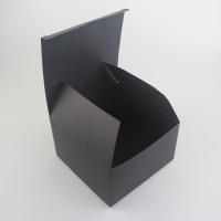 China Eco-Friendly Square Cardboard Hat Box with Clear Window Custom Size 10-15 Days Lead Time for sale