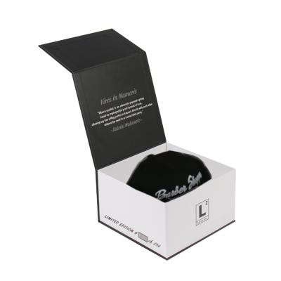 China Custom Logo Baseball Cap Hat Gift Packaging Box 290x210x70mm Magnetic Closure 157gsm Coated Paper for sale