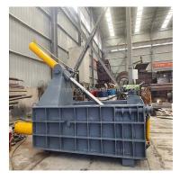 China Aluminum Metal Packing Machine with Crane Portable Mobile Hydraulic Scrap Baler Press for sale