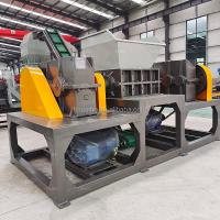 China Scrap Car Tire Shredder Machine 45kW Power Waste Plastic Recycling Industrial Shredder for sale