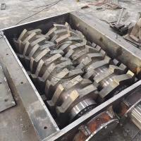 China 500-1000Kg/h Capacity Waste PP PE PET Bottle Plastic Film Crusher double Shaft Shredder for sale