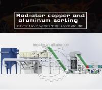 China AC Air Conditioner Radiator Aluminum Copper Separator Shredder Recycling Machine in Japan and South Korea for sale