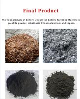 China Smelting Process for Scrap Ev Car Lithium Ion Battery Recycle 100kg/h-1000kg/h Capacity for sale