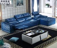 China BN Multifunctional Sofa Modern Minimalist L Shape Combination with Top Layer Cowhide and USB Interface Electric Recliner for sale