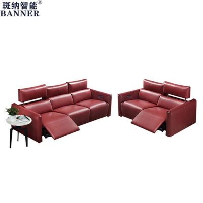 China BN Space Capsule Italian Minimalist Leather Functional Sofa Corner Living Room Combination Electric Recliner Chair Sofa for sale