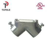 China Zinc Die Cast EMT To EMT Pull Elbow Electrical Conduit Connectors for sale