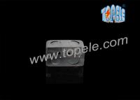 China Pre-Galvanized Steel 2x4 Inch Rectangular Conduit Box for Switches 0.6-1.2mm Thickness for sale