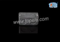 China Pre-Galvanized Steel 2x4 Inch Rectangular Conduit Box for Switches 0.6-1.2mm Thickness for sale