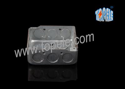 China 4x4 Square Galvanized Steel Electrical Conduit Box 1-1/2