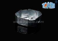 China Galvanized Steel Octagon Electrical Conduit Box 4 Inch 1-1/2 Deep with 1/2 3/4 KO for sale