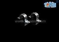 China Galvanized Steel EMT Conduit Strap Two Hole Plain Saddle 1/2 to 4 Inch for sale