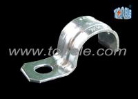 China Zinc Plated Steel IMC Conduit Pipe Clamp One Hole Strap 1/2in to 4in for sale