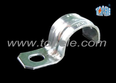 China Zinc Plated Steel IMC Conduit Pipe Clamp One Hole Strap 1/2in to 4in for sale