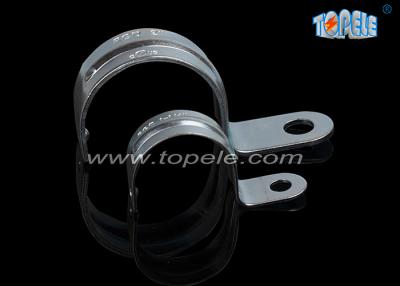 China EMT One Hole Zinc Coated Steel Rigid Conduit Strap 1/2 to 4 Inch for Pipe Support for sale