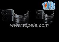 China EMT One Hole Zinc Coated Steel Rigid Conduit Strap 1/2 to 4 Inch for Pipe Support for sale