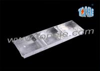 China Electrical Metallic Ceiling Outlet Box Covers 1 + 1 + 1 Gang Conduit for sale
