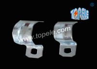 China Zinc Plated Steel IMC Conduit Strap 1/2 to 4 Inch One Hole Pipe Clamp for Electrical Conduit Mounting for sale