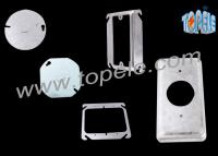 China TOPELE Round Gang Box Cover - Weatherproof Steel Electrical Box Covers 0.6mm to 1.6mm Thickness for sale