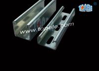 China 41x21mm & 41x41mm Mild Steel Slotted Strut C Channel with 1.5-3.0mm Thickness for Construction Support for sale