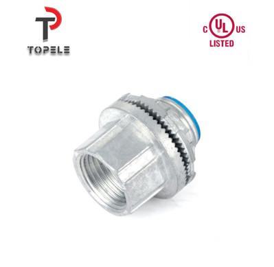 China UL Standard Rigid Zinc Watertight Hub Connector 1/2 to 4 Inch Threaded Conduit Fittings for sale