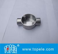 China TOPELE 20mm 25mm BS4568 BS31 Aluminum Two-Way Circular Angle Junction Box for Electrical Conduit Systems for sale