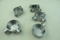 China TOPELE 25mm 32mm BS4568/BS31 Galvanized Aluminum Circular Junction Box for Electrical Conduit Fittings for sale