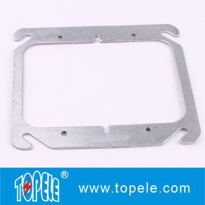 China TOPELE 4-Inch Galvanized Steel Flat Blank Square Cover for Two-Gang Outlet Boxes - 0.6mm to 1.6mm Thickness for sale