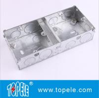 China BS4662 GI Switch One Gang / Two Gang Electrical Boxes And Covers, GI Conduit Boxes for sale