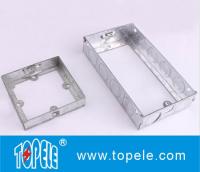 China BS GI Electrical Switch and Socket Box - 16mm to 47mm Depth, 0.6mm to 1.2mm Galvanized Steel Construction for sale