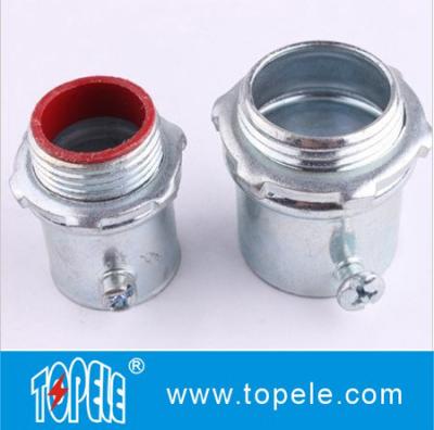 China Steel EMT Compression Insulated Connector 1/2 to 4 Inch NPT Thread Conduit Fittings for sale